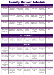 Insanity Workout Calendar For 60 Days: PDF Version Available!