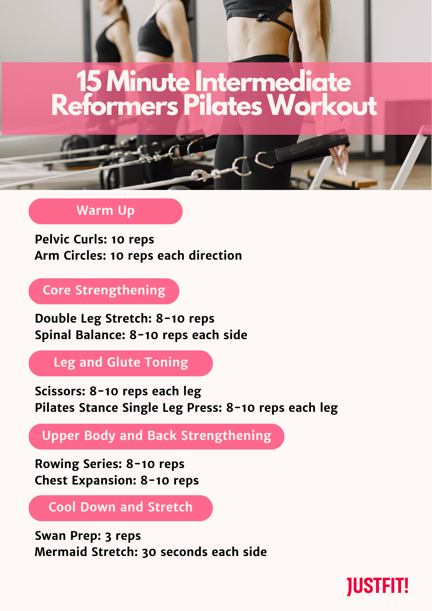 Pilates Reformer Workout Plan PDF: Free Download Available