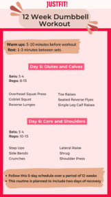 12 Week Dumbbell Workout Plan PDF: Free Download Available